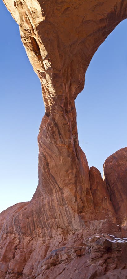Double Arch Span from Below Stock Photo - Image of outdoors, natural ...