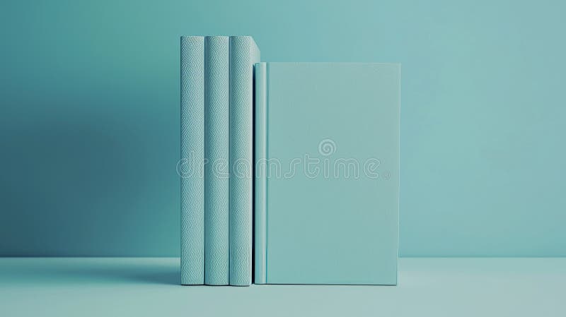 A Vertical Paperback Book, Catalog, or Magazine Mockup in a Standing 3D ...