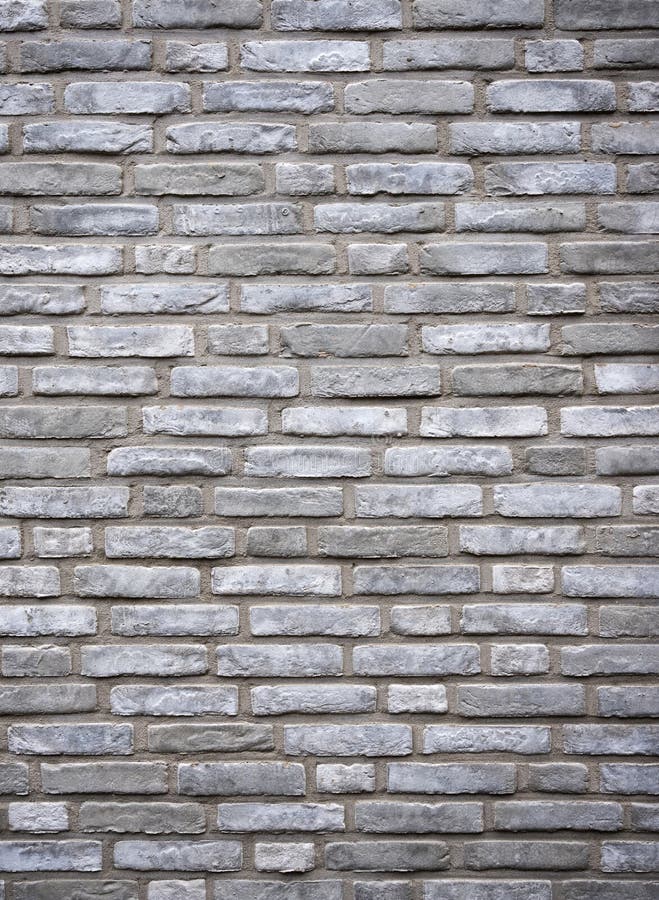 Part of Silver Grey Painted Brick Wall Stock Image - Image of masonry ...
