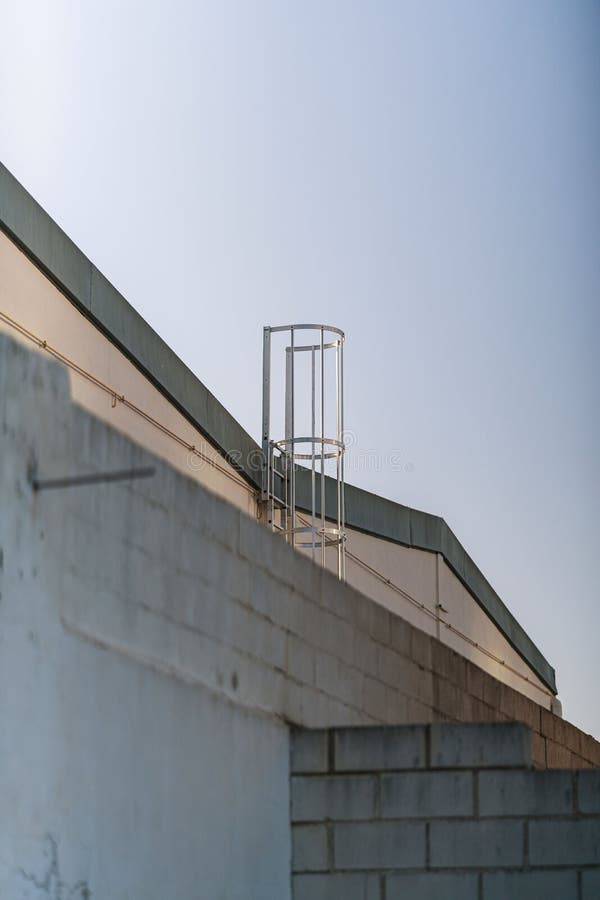 Vertical Partial View of an Unfinished Building S Exterior Under the ...