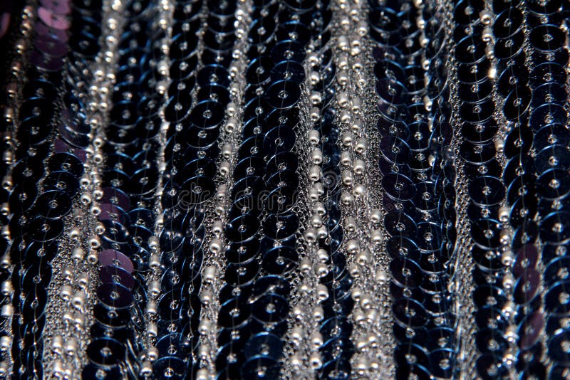 Vertical Pattern with Blue Sequins Stock Image - Image of glowing ...