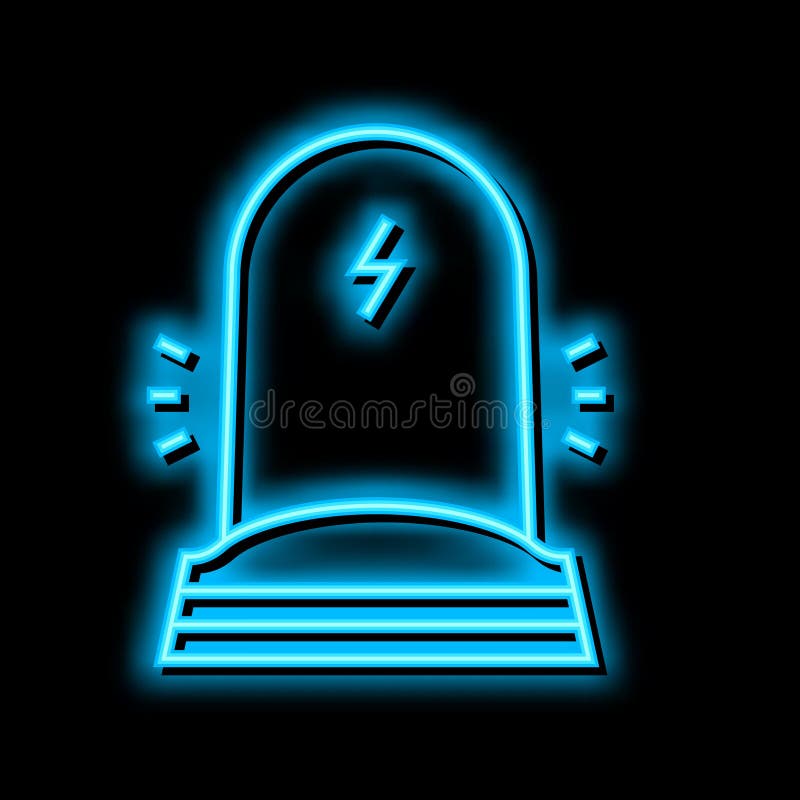 Vertical Phone Charger Neon Glow Icon Illustration Stock Vector ...