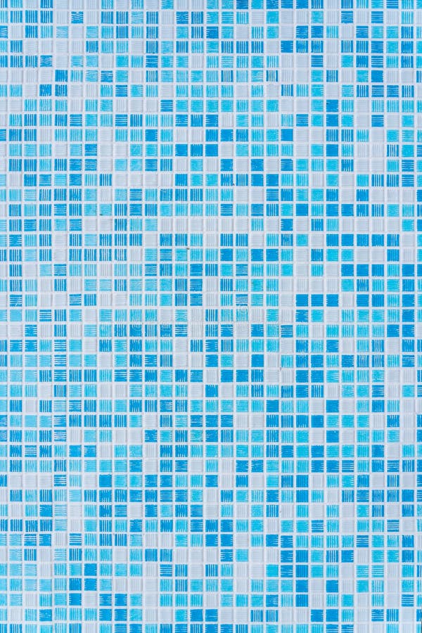 Vertical Photo of Blue Mosaic. Texture, Background of White and Blue ...