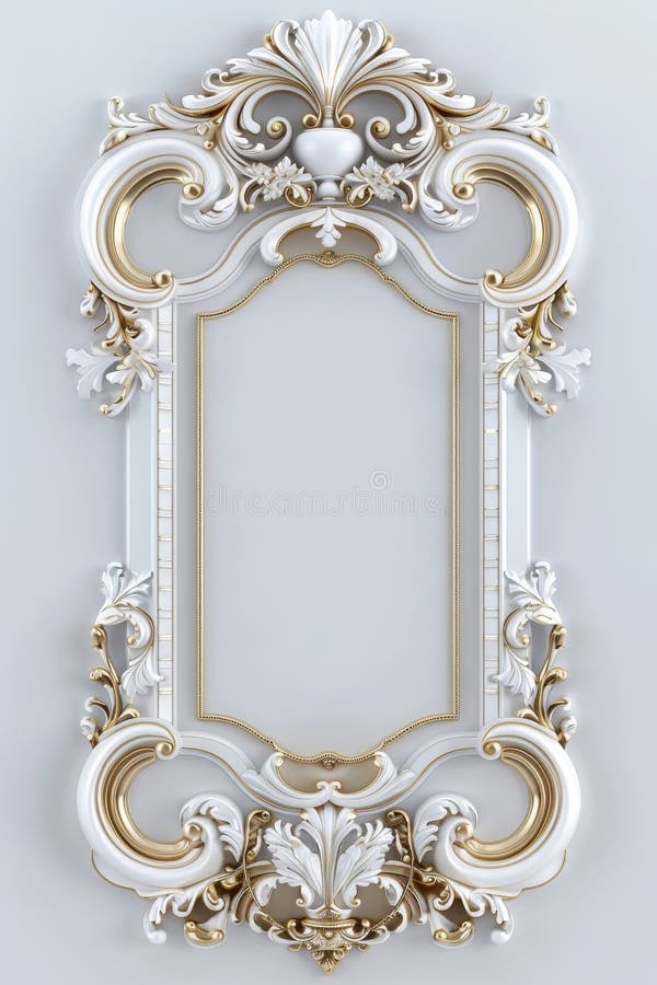Vertical Photo Frame Displaying Royalty and Luxury in Retro Style for ...