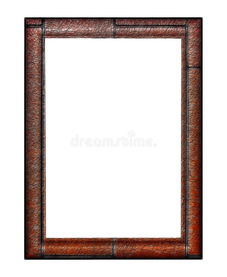 Vertical Photo Frame stock illustration. Illustration of isolated ...