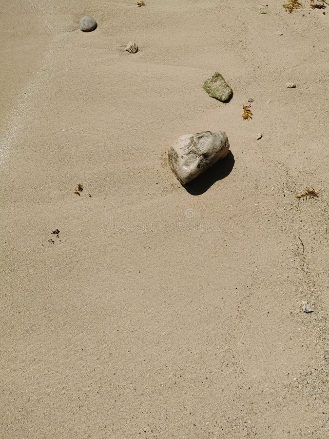 Sand of a Mexican Beach from Riviera Maya Stock Image - Image of ...