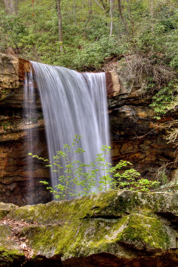Waterfall in Spring stock image. Image of river, cascade - 100162801