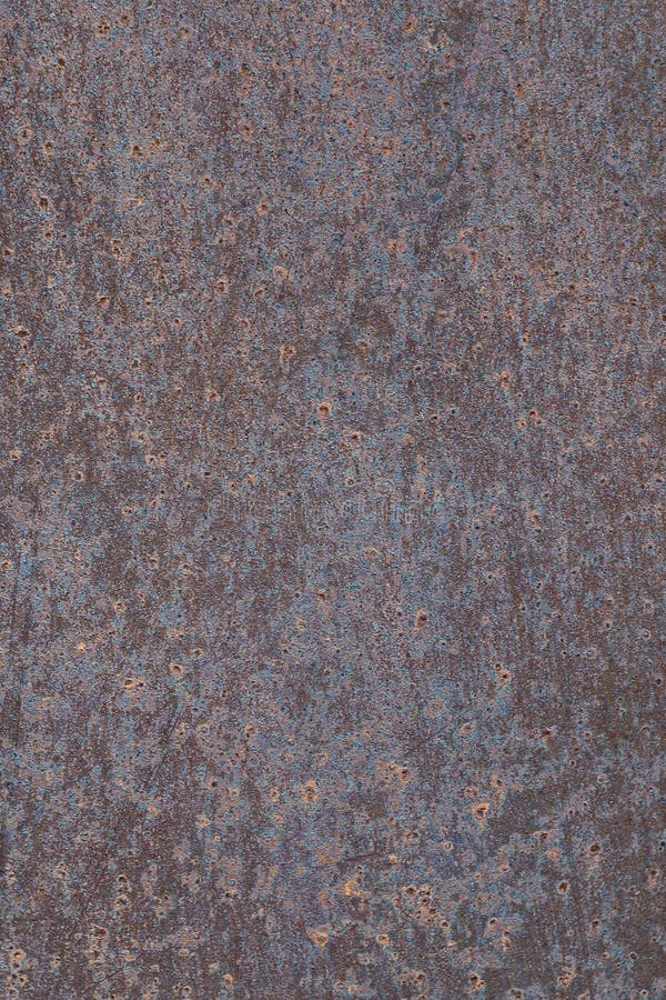 Vertical Photograph of a Rusted Metal Surface. Corrosive Activity of ...