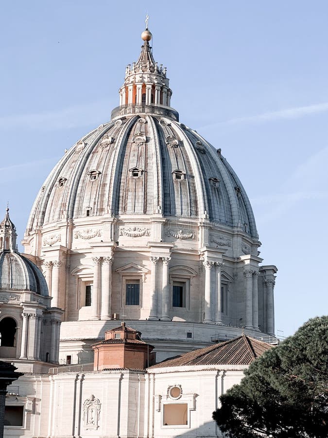 Vertical Photograph of the Saint Peter in Rome, Italy Stock Image ...