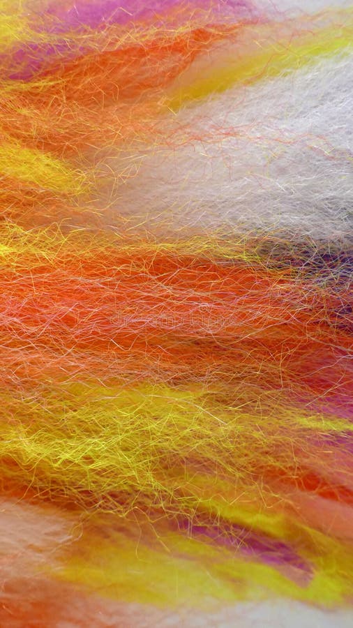 Fluffy wool threads stock illustration. Illustration of orange - 283873236