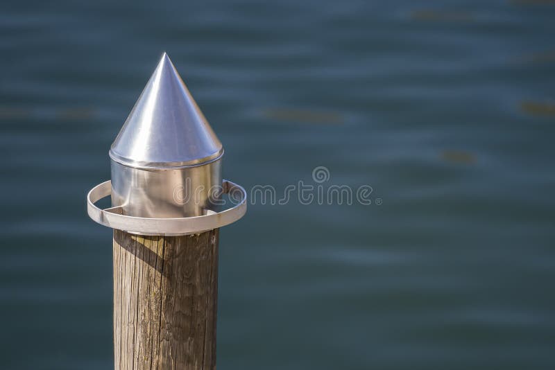 Vertical Pier Pillar with Metal Pointed Arrow-shaped Tip Stock Photo ...