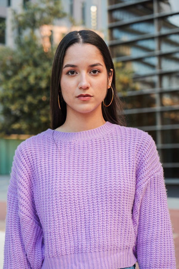 Vertical a Portrait of a Determined Young Latina Female Student ...