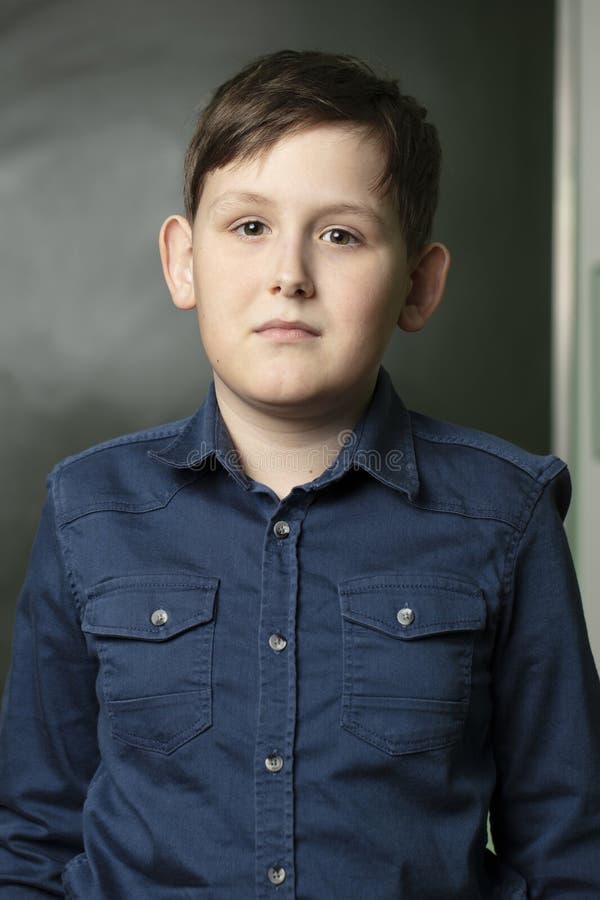 Vertical Portrait of a Schoolboy Stock Photo - Image of happy ...