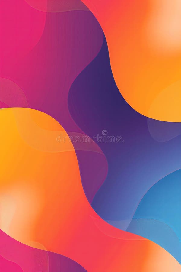 Vertical Poster Background Design in Flat Minimalistic Style, Gradient ...