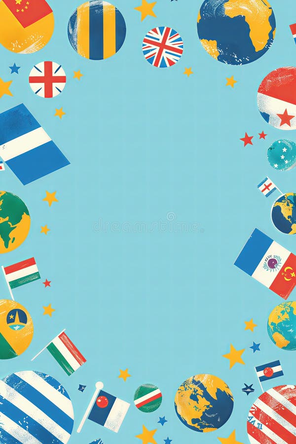 Vertical Poster Background Design in Flat Minimalistic Style, Solid ...