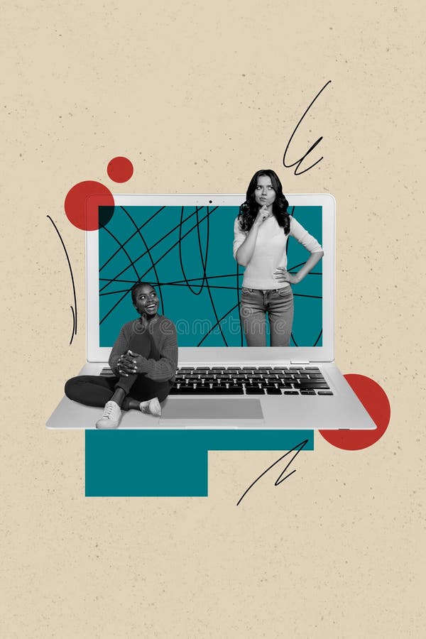 Vertical Poster Collage Computer Digital Device Screen Display Digital ...