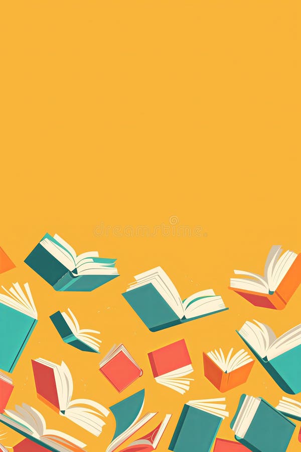 Vertical Poster Design in Flat Minimalistic Style, Solid Color ...