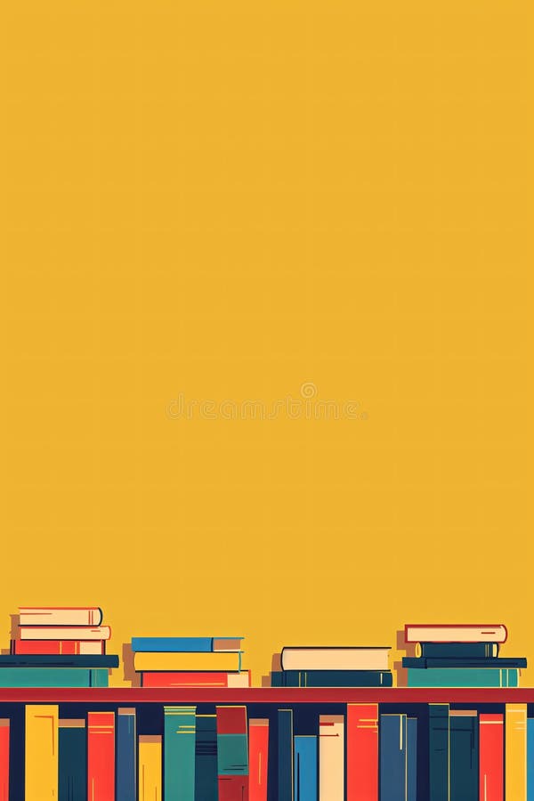 Vertical Poster Design in Flat Minimalistic Style, Solid Color ...