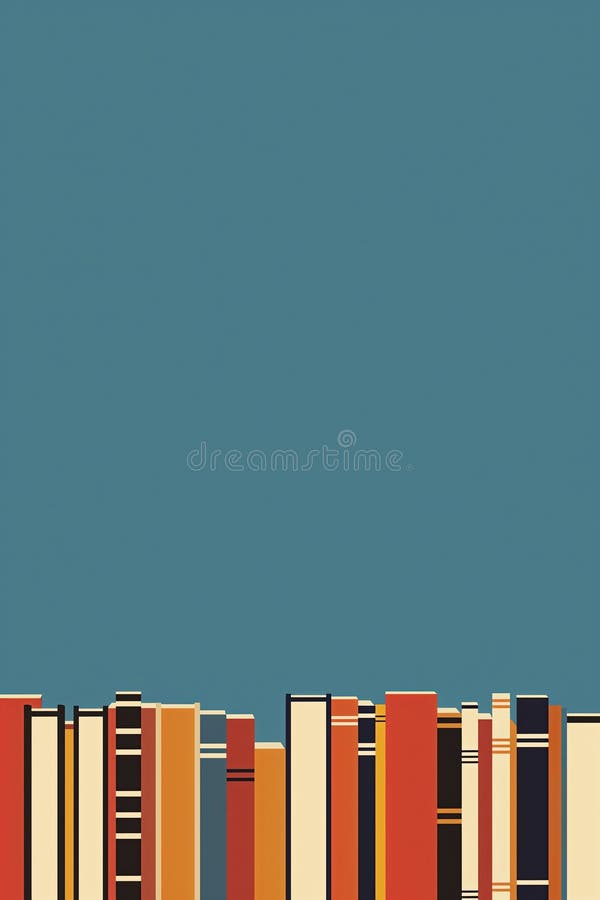 Vertical Poster Design in Flat Minimalistic Style, Solid Color ...