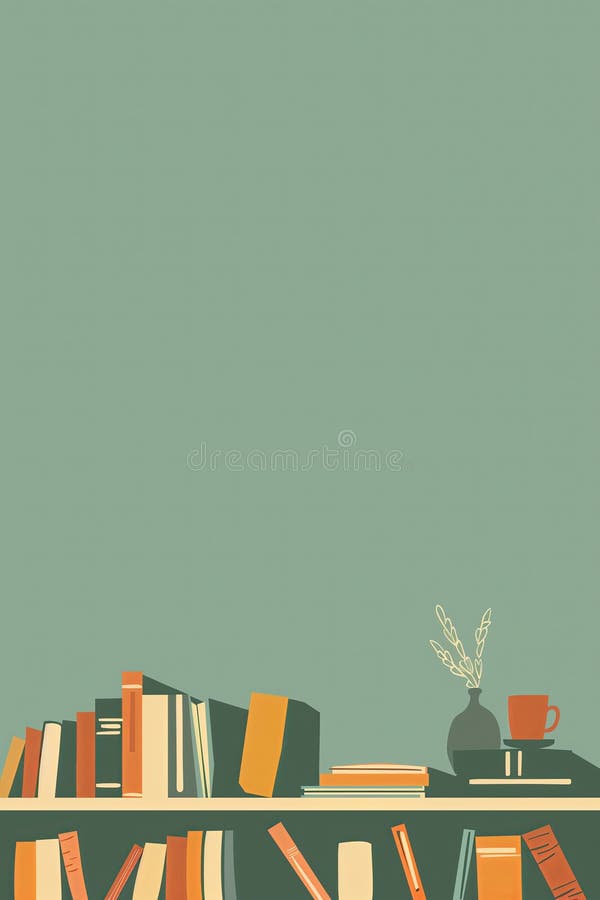 Vertical Poster Design in Flat Minimalistic Style, Solid Color ...