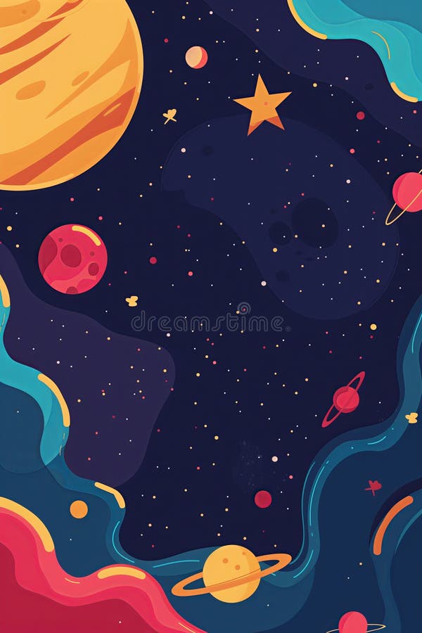 Vertical Poster Design for Science and Technology Event, Flat ...