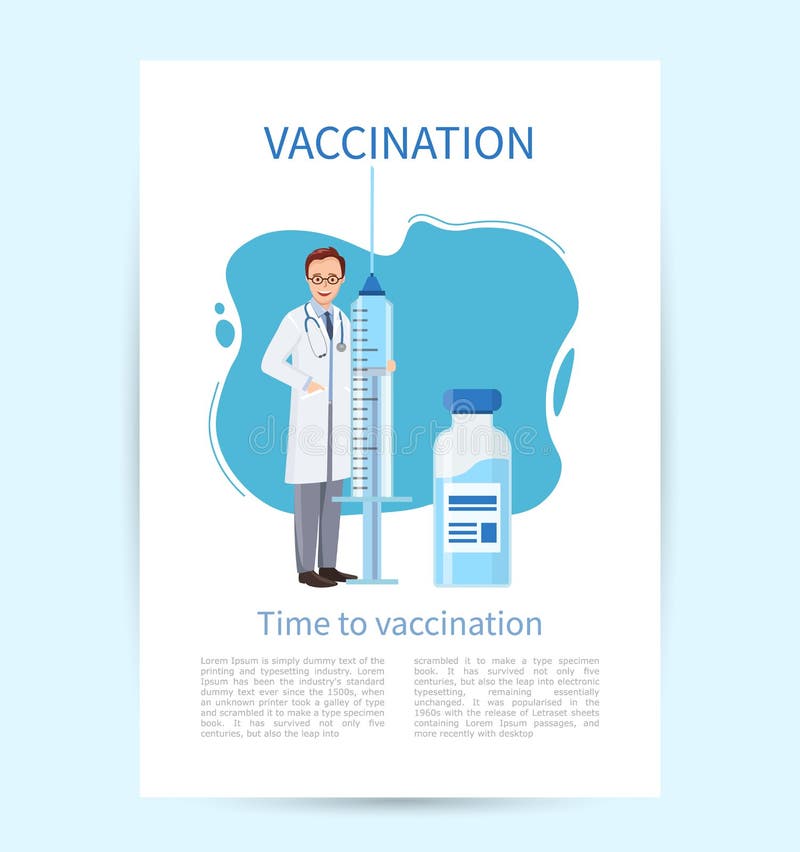 Vertical Poster Vaccination Campaign. Concept Immunization Schedule ...