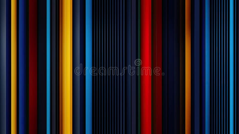 Vertical, Precise Lines in a Vibrant Color Palette of Blue, Red, or ...
