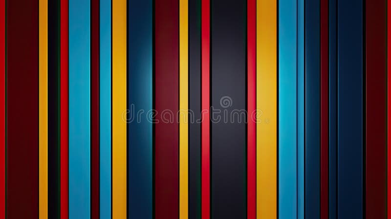 Vertical, Precise Lines in a Vibrant Color Palette of Blue, Red, or ...