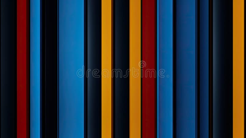 Vertical, Precise Lines in a Vibrant Color Palette of Blue, Red, or ...
