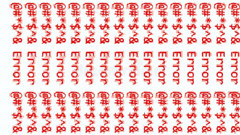 Program Error SYSTEM FAILED Red Text on PC Screen Stock Video - Video ...