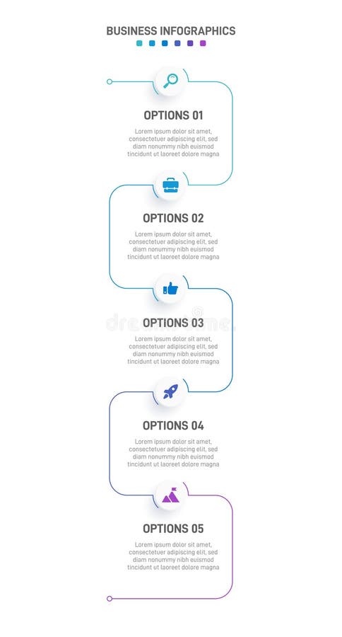 Vertical Progress Bar Featuring 5 Arrow-shaped Elements, Symbolizing ...