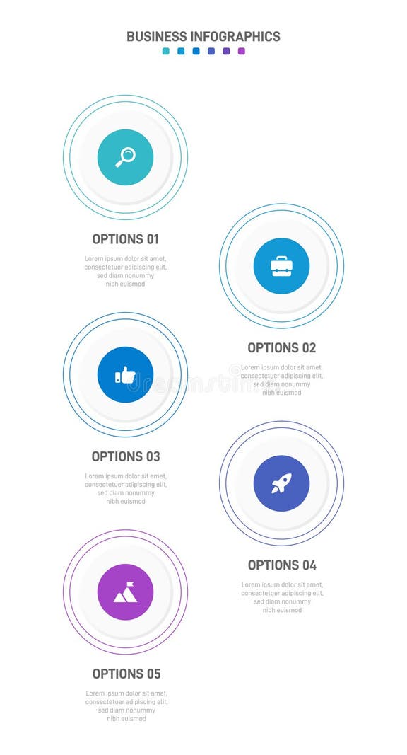 Vertical Progress Bar Featuring 5 Arrow-shaped Elements, Symbolizing ...
