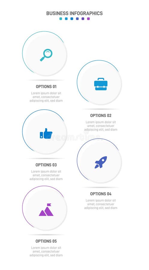 Vertical Progress Bar Featuring 5 Arrow-shaped Elements, Symbolizing ...