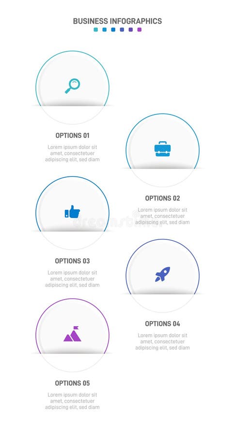 Vertical Progress Bar Featuring 5 Arrow-shaped Elements, Symbolizing ...