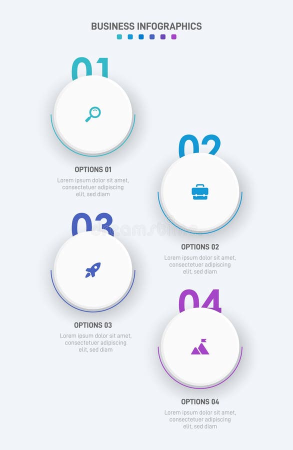 Vertical Progress Bar Featuring 4 Arrow-shaped Elements, Symbolizing ...