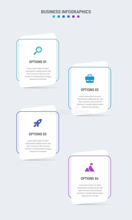 Vertical Progress Bar Featuring 4 Arrow-shaped Elements, Symbolizing ...