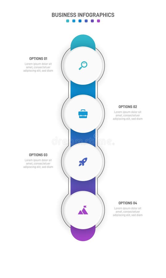 Vertical Progress Bar Featuring 4 Arrow-shaped Elements, Symbolizing ...