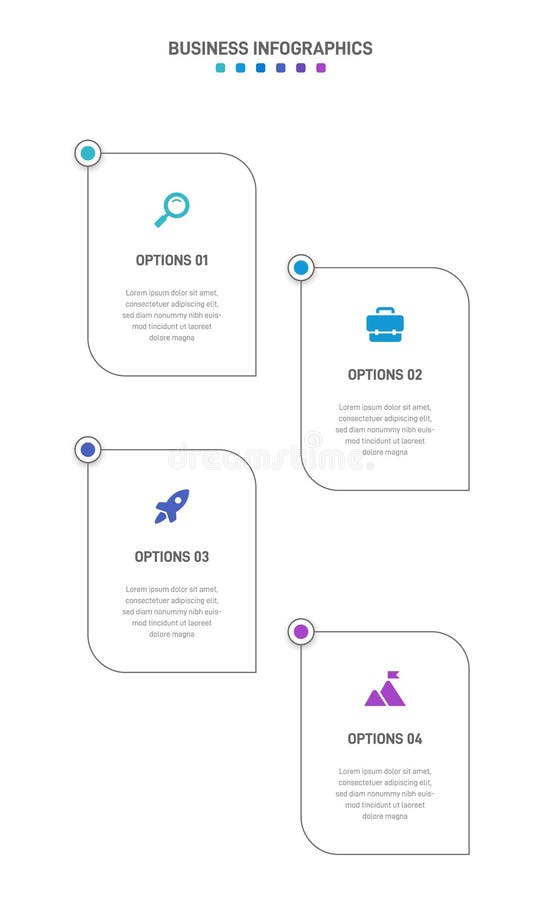 Vertical Progress Bar Featuring 4 Arrow-shaped Elements, Symbolizing ...