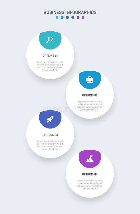 Vertical Progress Bar Featuring 4 Arrow-shaped Elements, Symbolizing ...