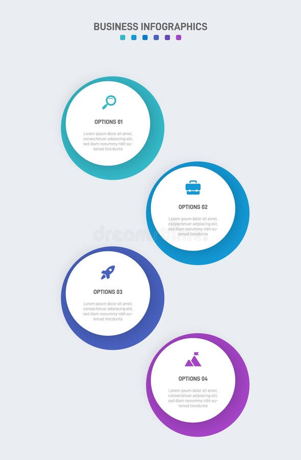 Vertical Progress Bar Featuring 4 Arrow-shaped Elements, Symbolizing ...