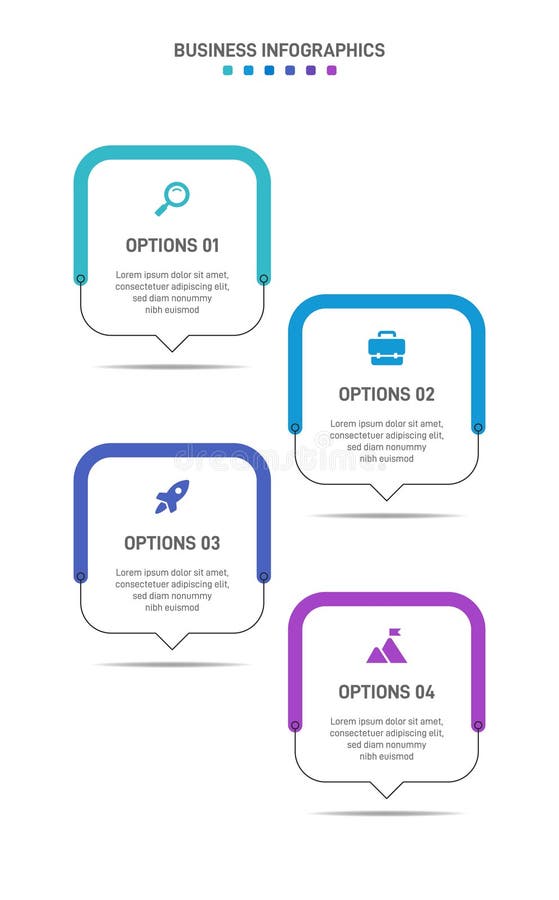 Vertical Progress Bar Featuring 4 Arrow-shaped Elements, Symbolizing ...