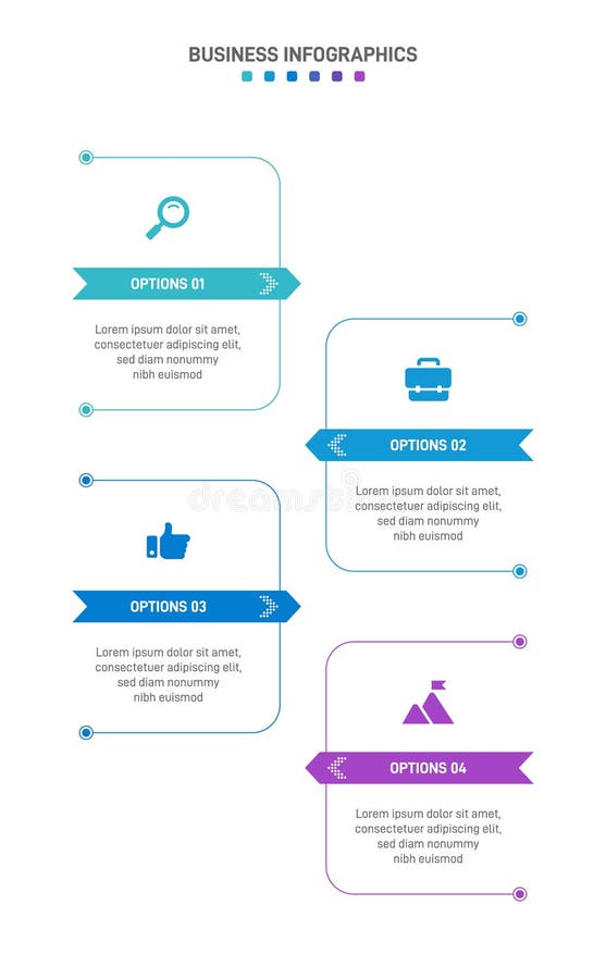 Vertical Progress Bar Featuring 4 Arrow-shaped Elements, Symbolizing ...