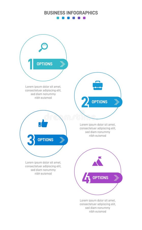 Vertical Progress Bar Featuring 4 Arrow-shaped Elements, Symbolizing ...