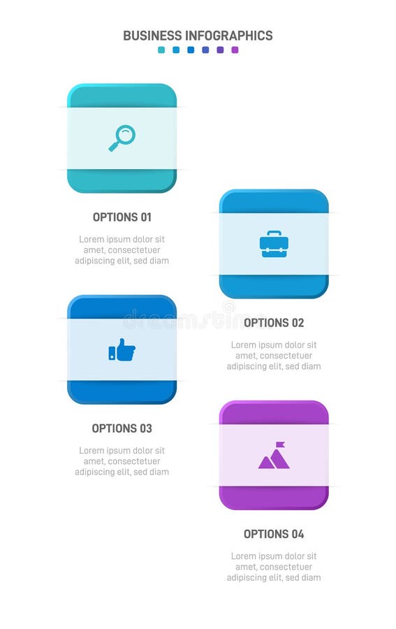 Vertical Progress Bar Featuring 4 Arrow-shaped Elements, Symbolizing ...