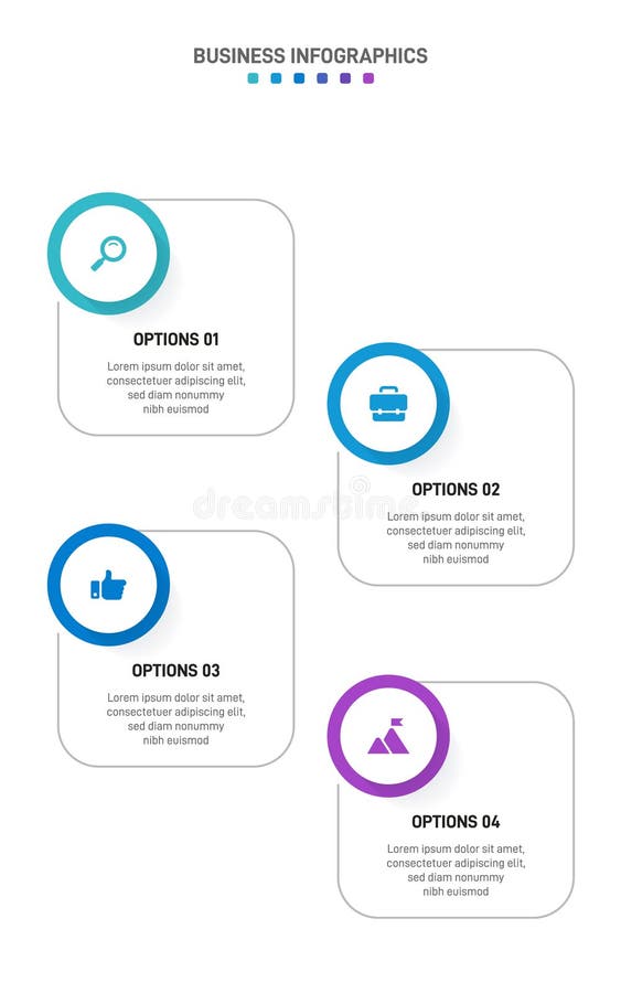Vertical Progress Bar Featuring 4 Arrow-shaped Elements, Symbolizing ...