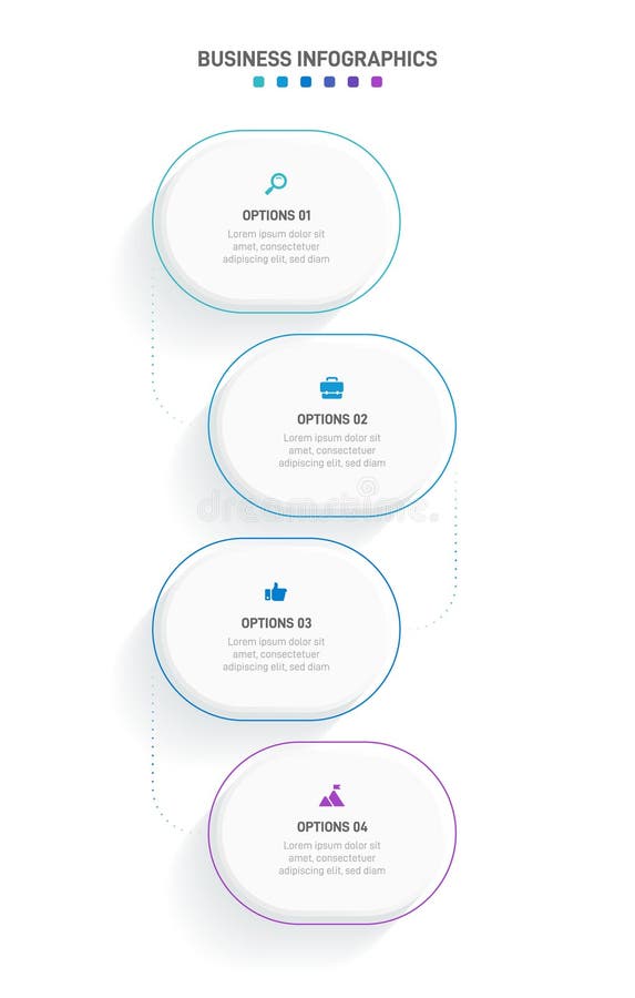 Vertical Progress Bar Featuring 4 Arrow-shaped Elements, Symbolizing ...