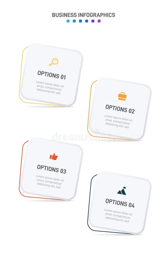 Vertical Progress Bar Featuring 4 Arrow-shaped Elements, Symbolizing ...