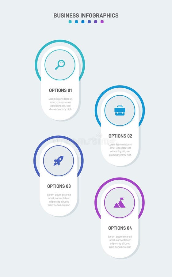 Vertical Progress Bar Featuring 4 Arrow-shaped Elements, Symbolizing ...
