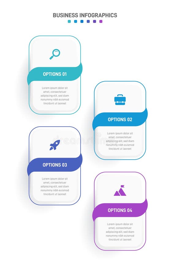 Vertical Progress Bar Featuring 4 Arrow-shaped Elements, Symbolizing ...