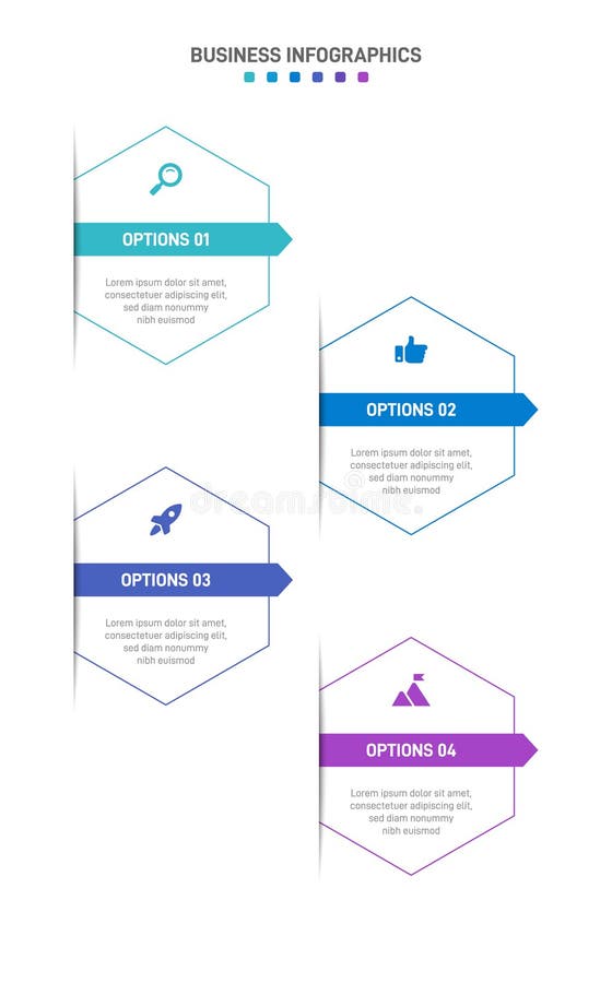 Vertical Progress Bar Featuring 4 Arrow-shaped Elements, Symbolizing ...